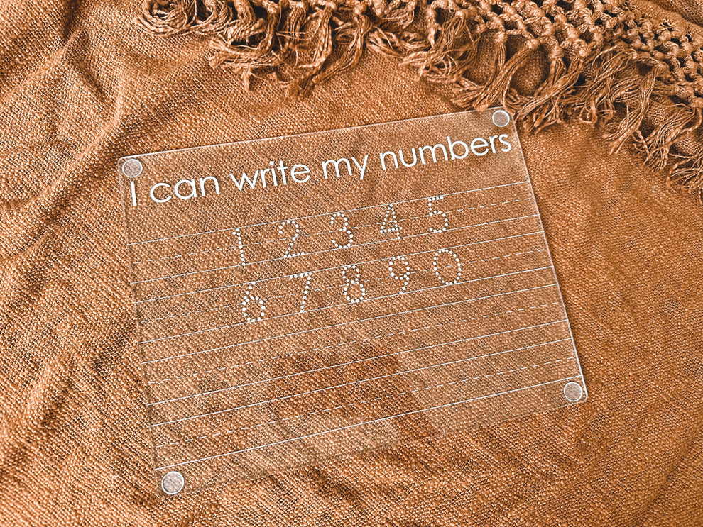 Number tracing board – Burns and Willow